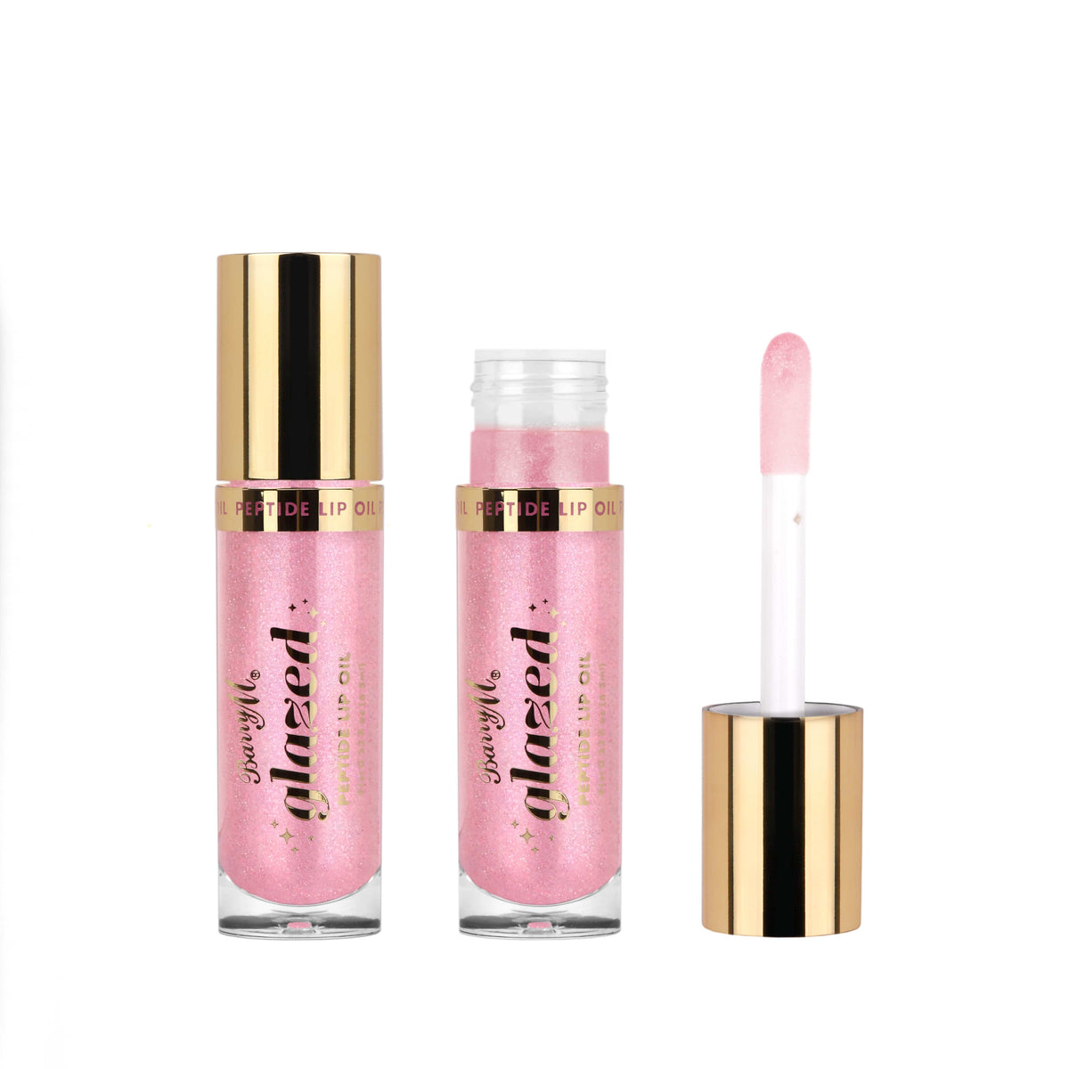 Glazed Pink Shimmer Peptide Lip Oil | So Wishful